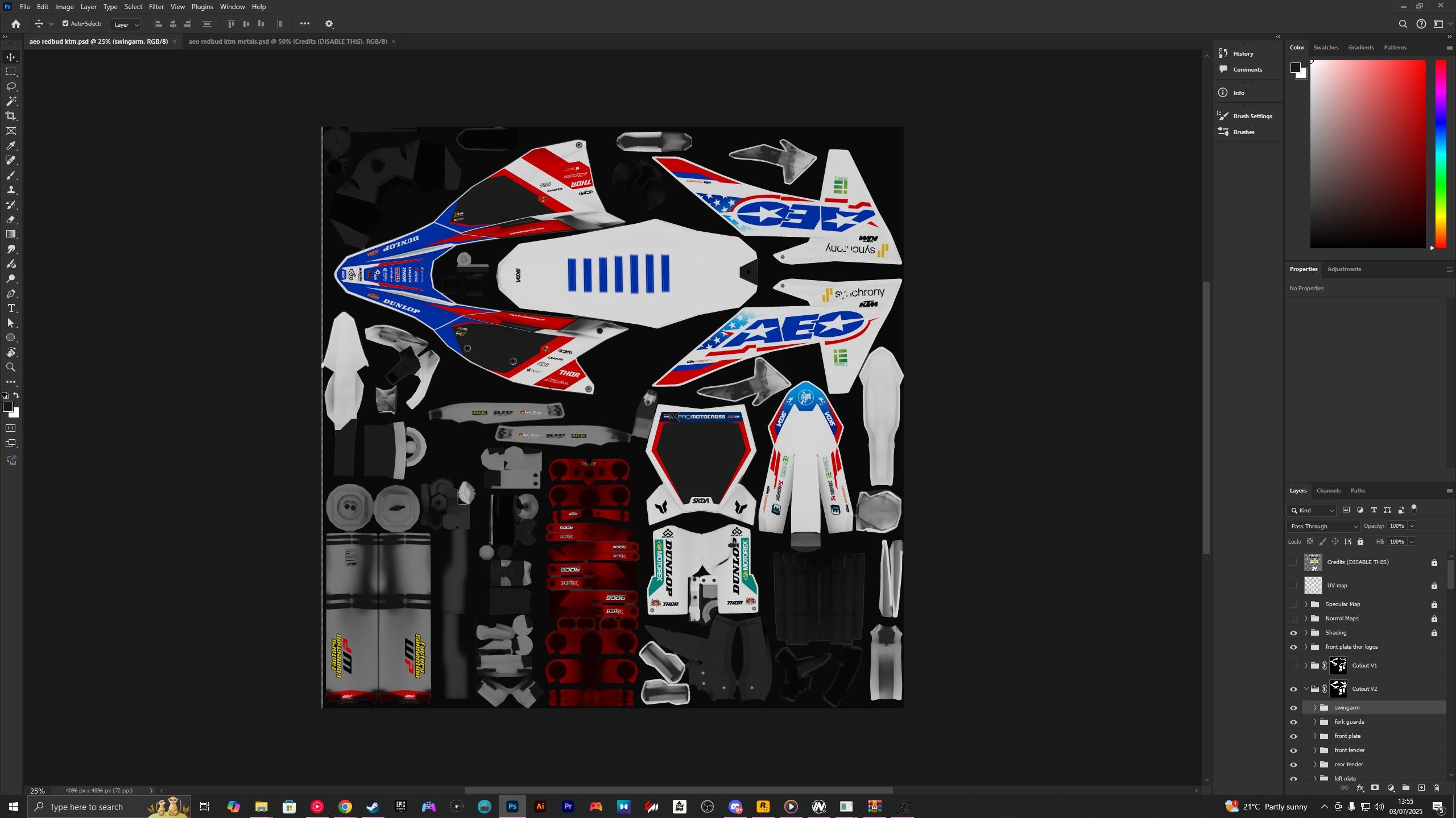 MX Bikes KTM Graphics - PSD Files – Aylien Designs